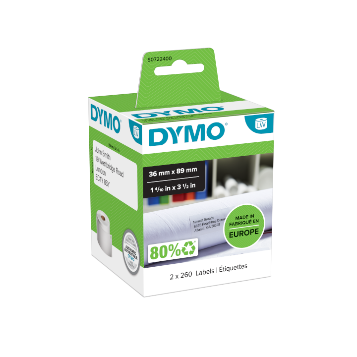 Dymo 99010 Standard Address Labels 89mm x 28mm