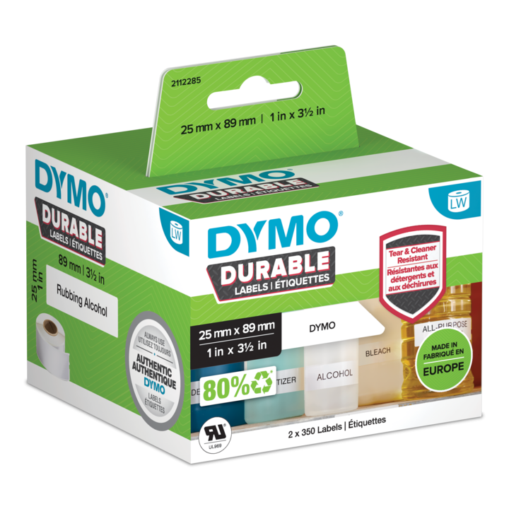 Dymo 2112285 Durable LW Labels 25x89mm